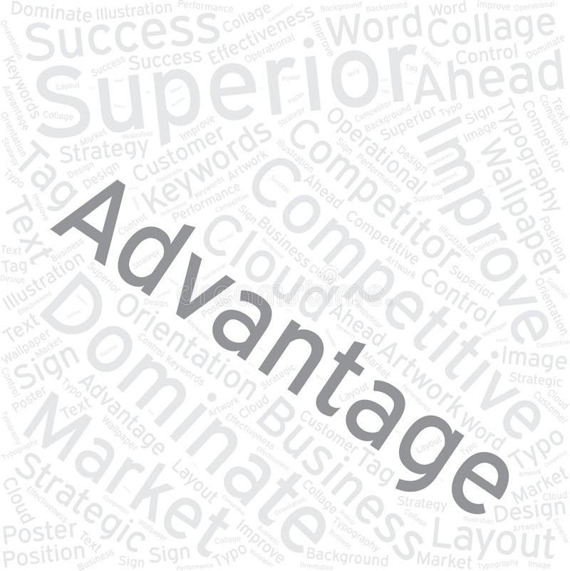 Advantage Word Cloud Art Detailed Vector Stock Illustration ...