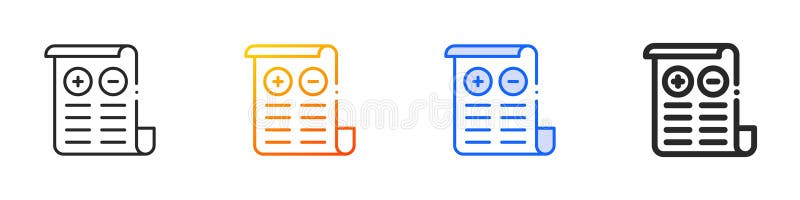 Advantages Icon.Thin Linear, Gradient, Blue Stroke and Bold Style ...