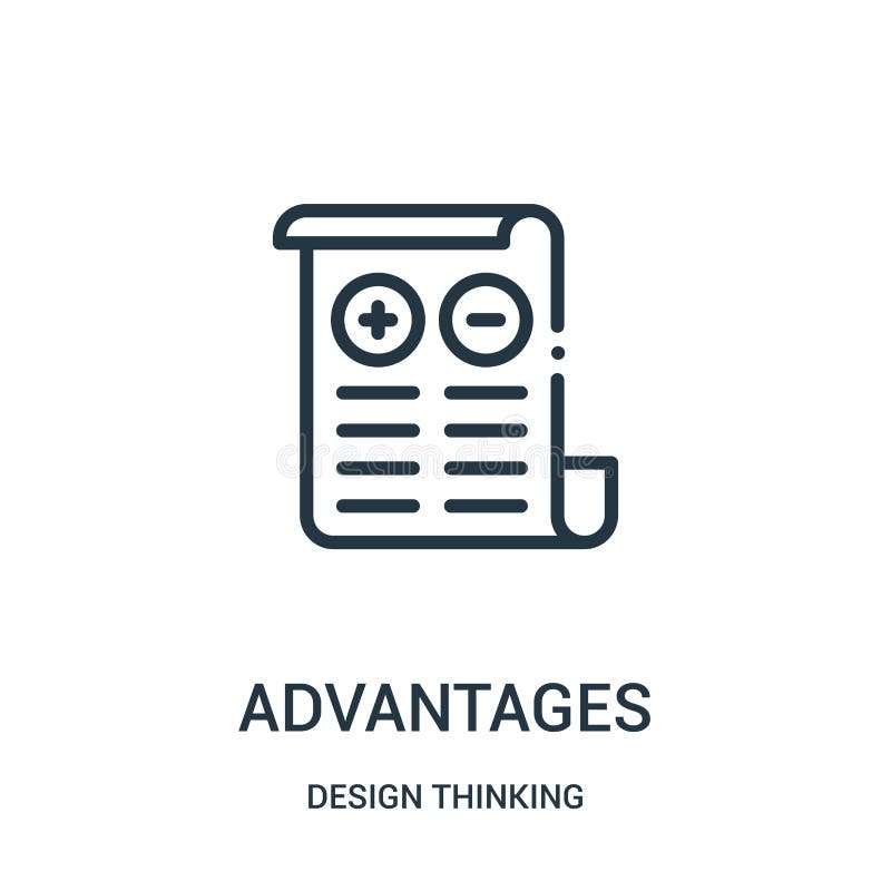 Advantages Icon Vector from Design Thinking Collection. Thin Line ...