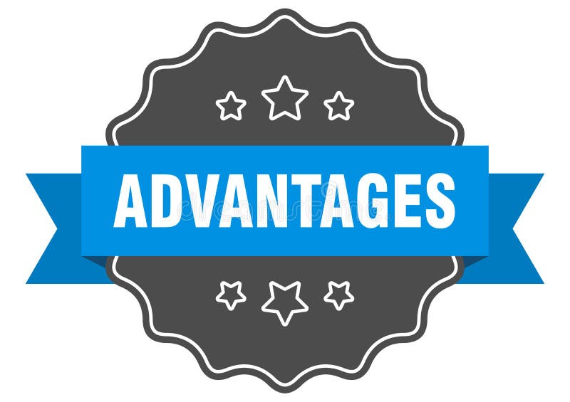 Advantages label stock vector. Illustration of black - 194899812