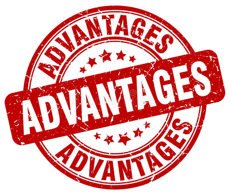 Advantages Red Grunge Stamp Stock Vector - Illustration of advantages ...