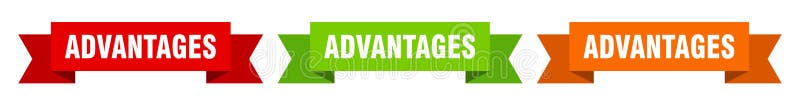 Advantages Banner Template. Advantages Ribbon Label Stock Vector ...