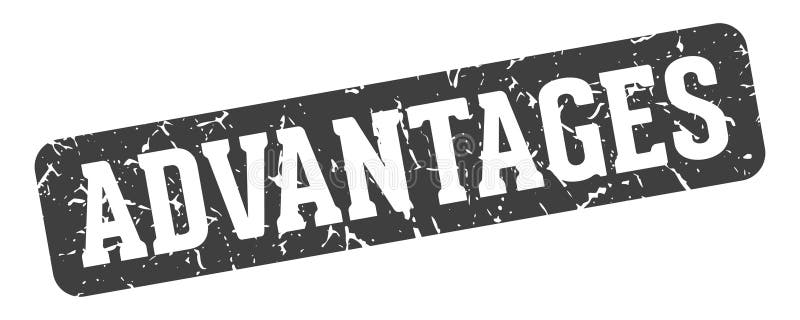 Advantages Rectangular Sign. Advantages Stamp Stock Vector - Illustration of isolated ...
