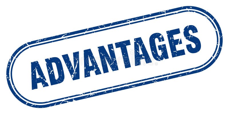 Advantages stamp stock vector. Illustration of template - 197716468