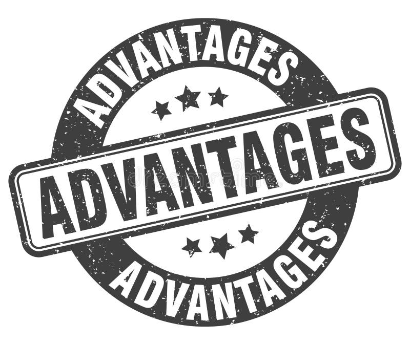 Advantages Stamp. Advantages Label. Round Grunge Sign Stock Vector ...