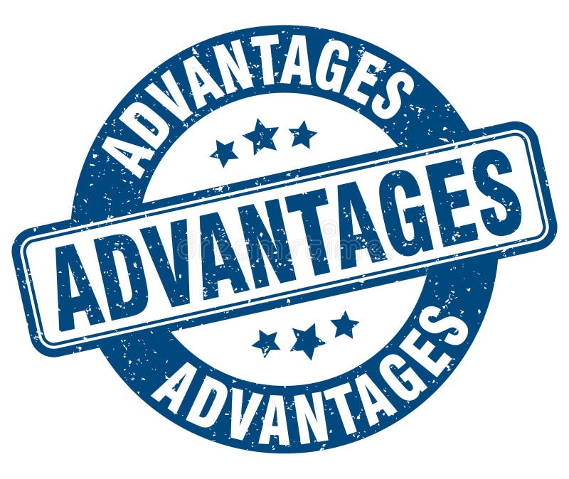 Advantages Stamp. Advantages Label. Round Grunge Sign Stock Vector ...