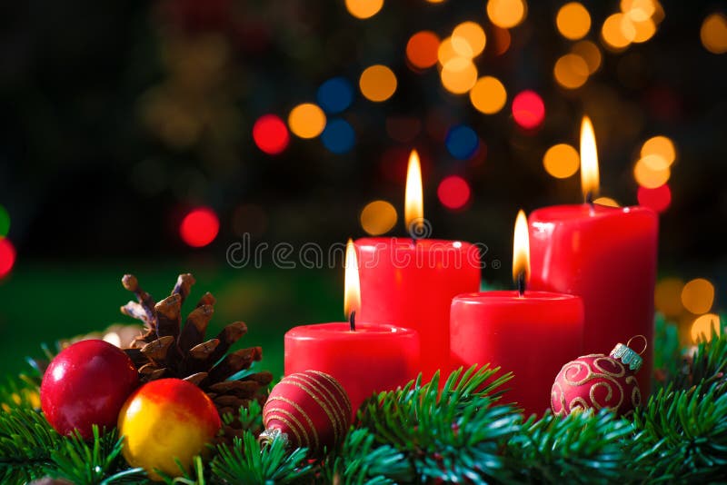 Fourth advent stock photo. Image of candle, backgrounds - 11547400