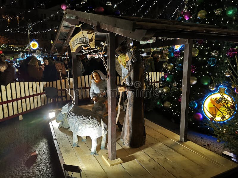 Advent time Prague Markets editorial stock image. Image of advent ...