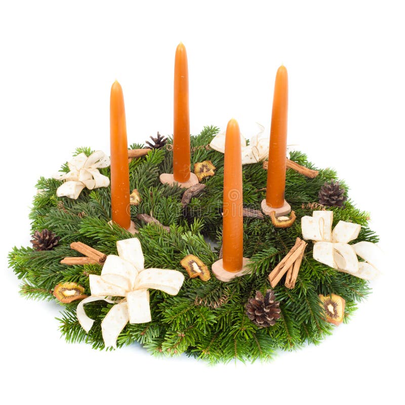 Advent wreath stock image. Image of decorate, christmas - 22219219