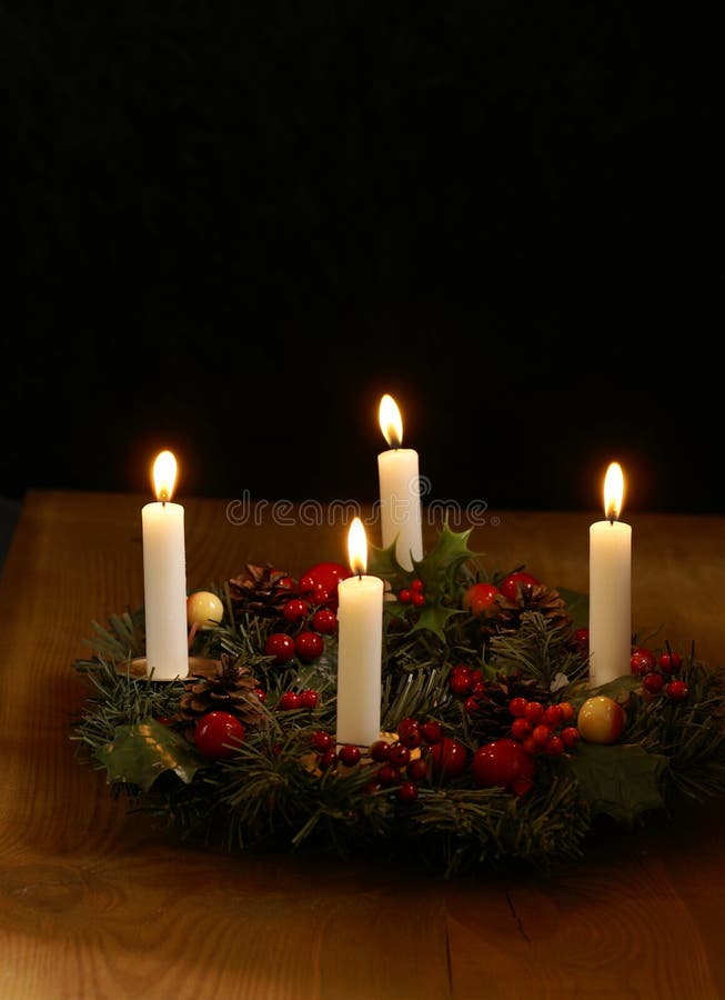 Advent wreath stock image. Image of candles, advent, holidays - 32584655