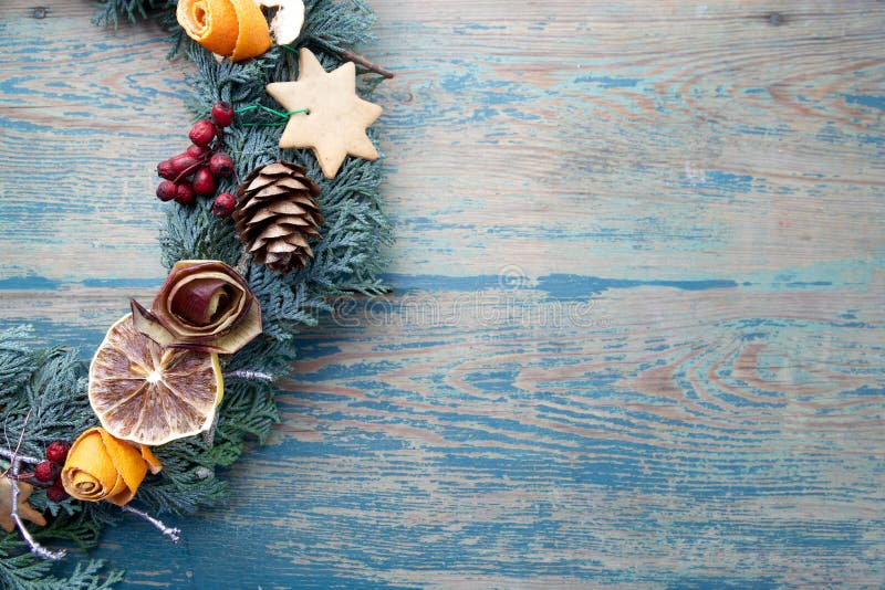 Advent Wreath on Wooden Background Stock Photo - Image of christmas ...