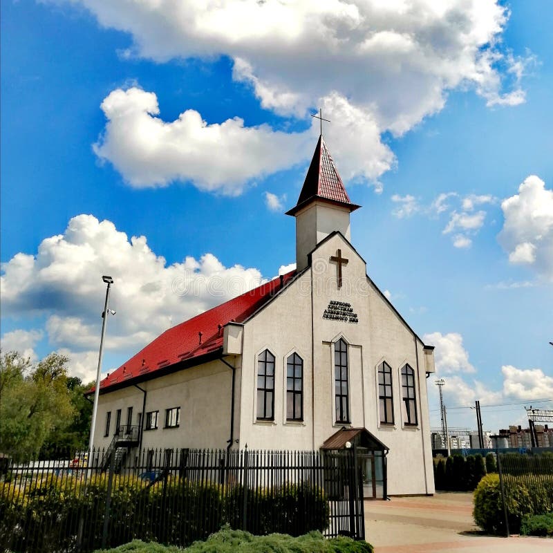 Adventist Church stock photo. Image of building, blue - 273014088