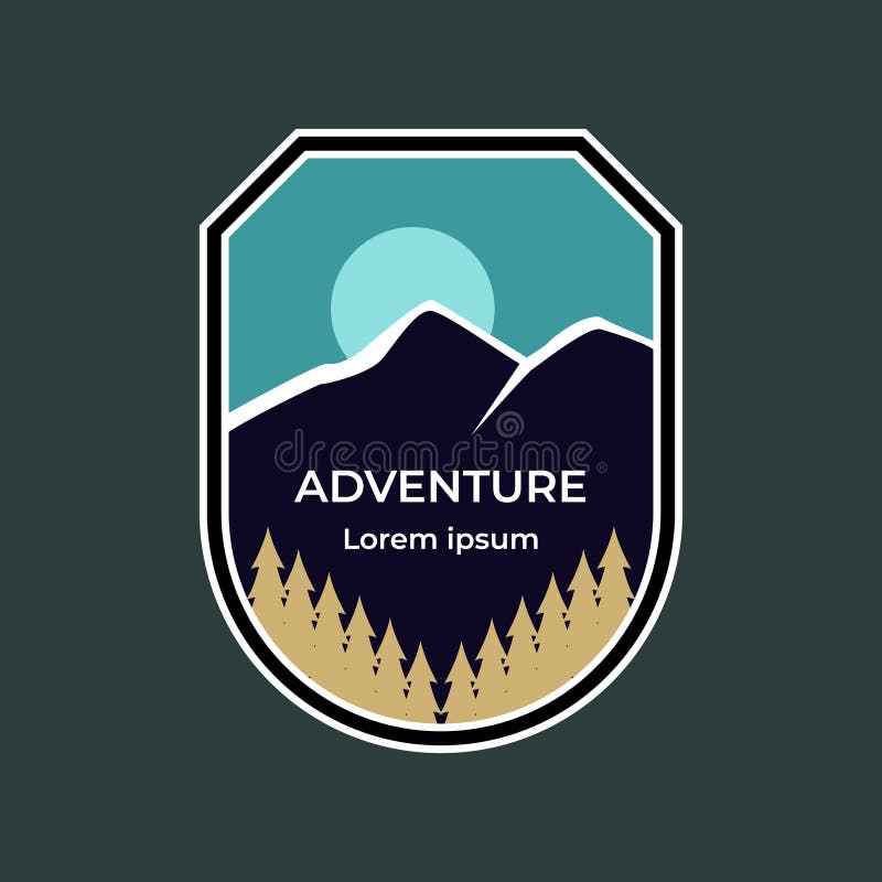 Explore Adventure Badge Logo Vector Illustration Stock Vector ...