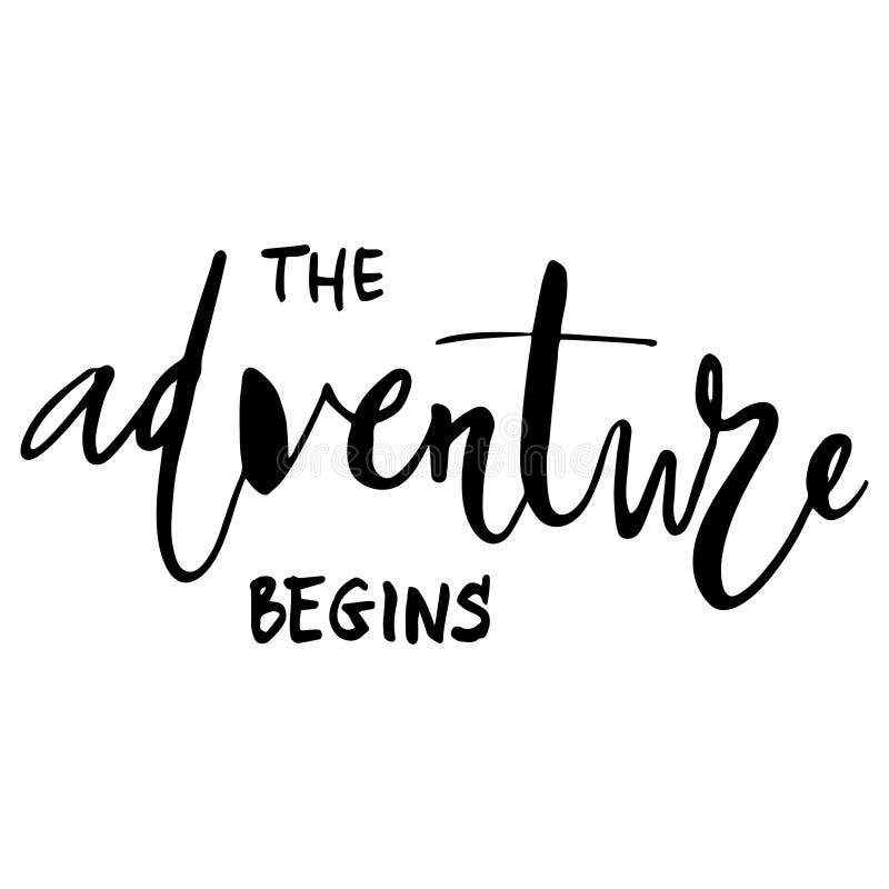 Adventure Hand Drawn Lettering Stock Illustrations – 9,611 Adventure ...