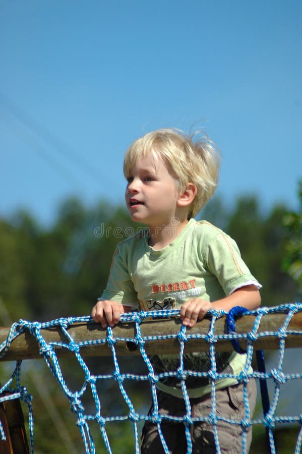 Adventure boy stock photo. Image of climbs, outdoors, blond - 3940944