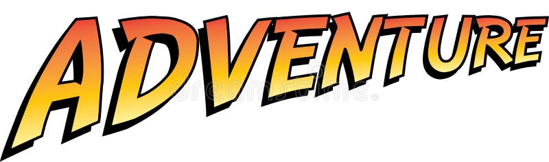 Adventure Font With Compass And Foot Icon Logo Template Stock Vector ...