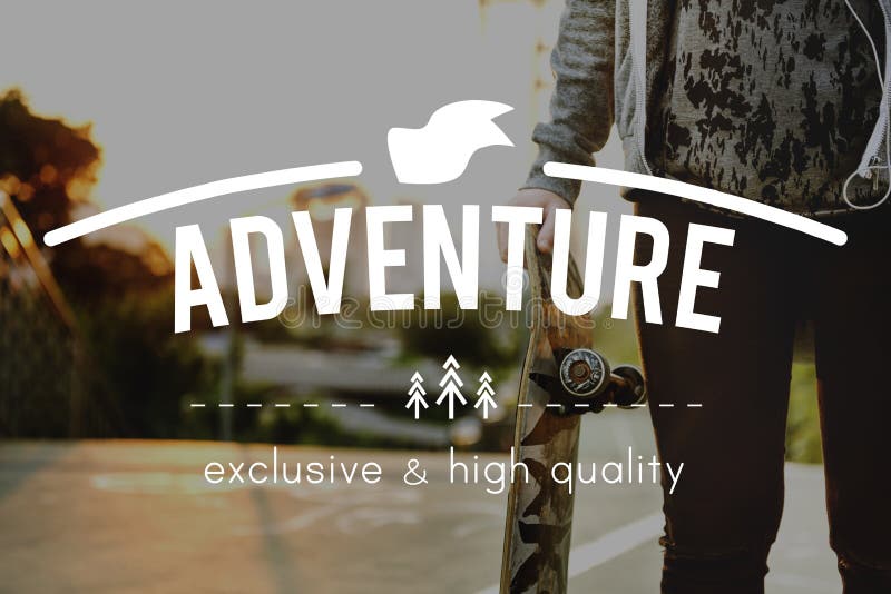 Adventure Destination Experience Explore Journey Concept Stock Image ...