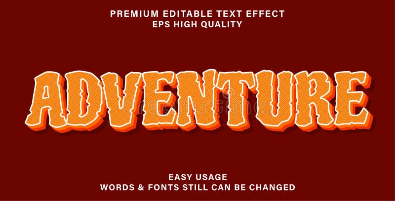 Text Effect Editable Adventure Stock Illustrations – 521 Text Effect ...