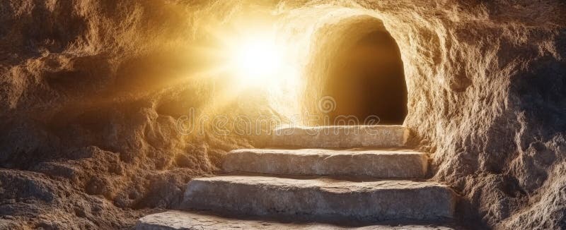 Adventure and Exploration Await at the Entrance of a Mysterious Cave ...