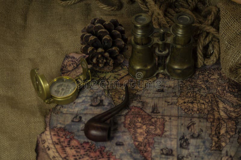 Adventure and Exploration of Ancient Objects Used by Adventurers Stock ...