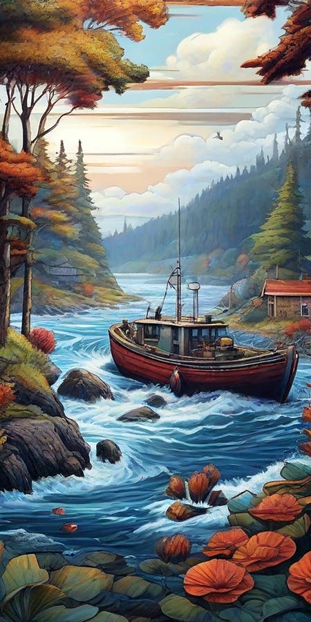 The Adventure of a Fishing Boat Sailing through the River S Fast ... The Adventure of a Fishing Boat Sailing through the River S Fast ...
