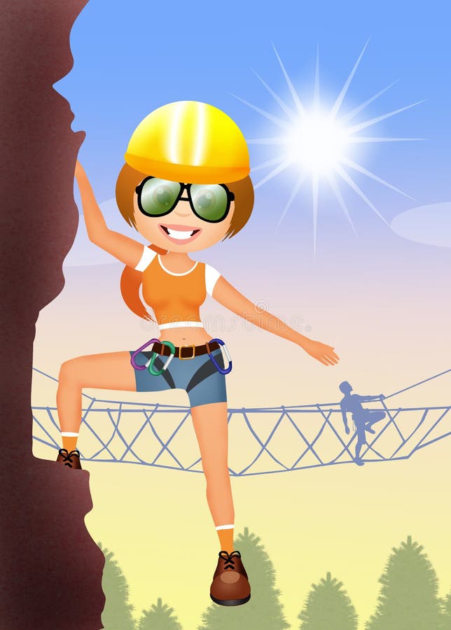 Girl S Adventure Tour by Plane Stock Vector - Illustration of daylight ...