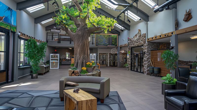 Adventure Haven Interior Rustic Dining Room. Generative Ai Stock ...