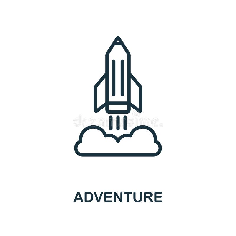 Adventure Icon Outline Style. Thin Line Creative Adventure Icon for ...