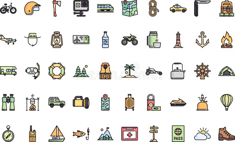 Adventure Icons High-Quality Vector Icons Collection with Editable ...