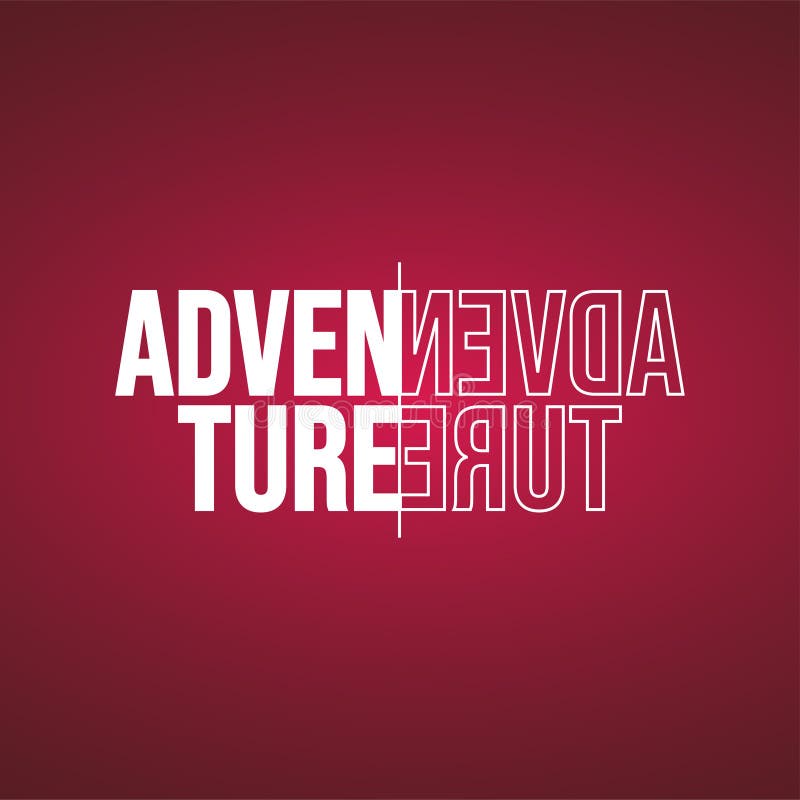 Adventure is Life, Hand Written Lettering for Design. Vector ...