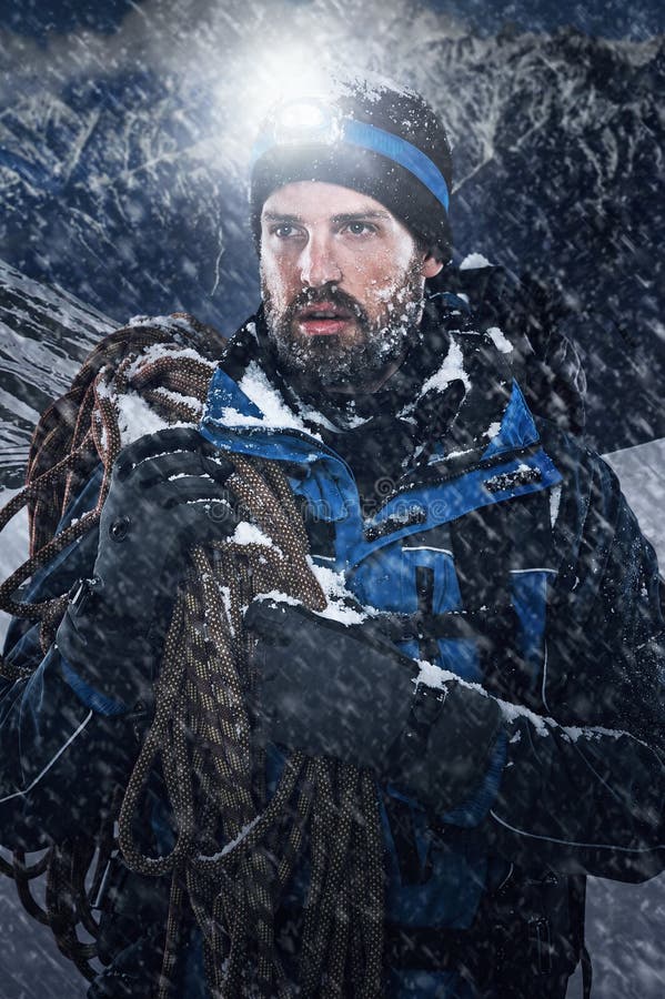 Man Freezing in Cold Weather Stock Image - Image of chilly, happy: 33156103