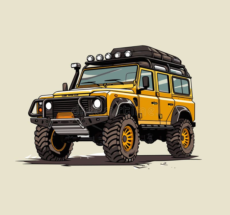 Adventure Offroad Overland SUV Vector Stock Vector - Illustration of ... Adventure Offroad Overland SUV Vector Stock Vector - Illustration of ...