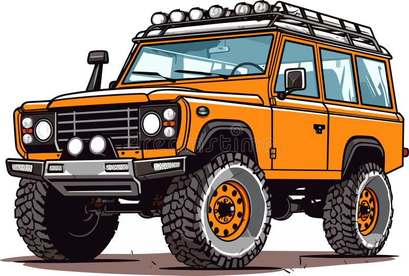 Adventure Offroad Overland SUV Vector Stock Vector - Illustration of ... Adventure Offroad Overland SUV Vector Stock Vector - Illustration of ...