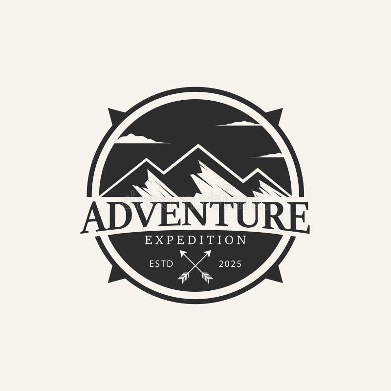Adventure Outdoor Sport Authentic Logo Design Vector Stock Vector ...