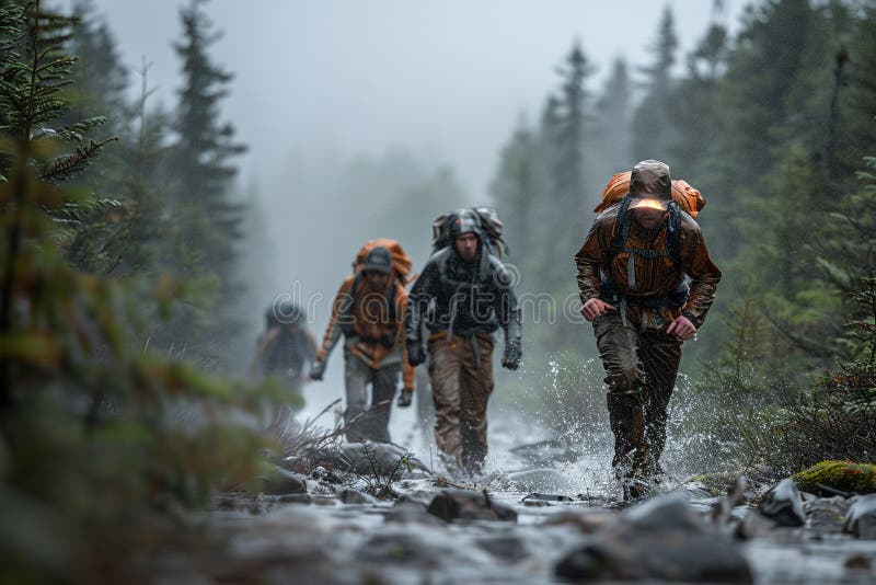 Adventure Racing Team Navigating Rough Terrain Stock Photo - Image of ... Adventure Racing Team Navigating Rough Terrain Stock Photo - Image of ...