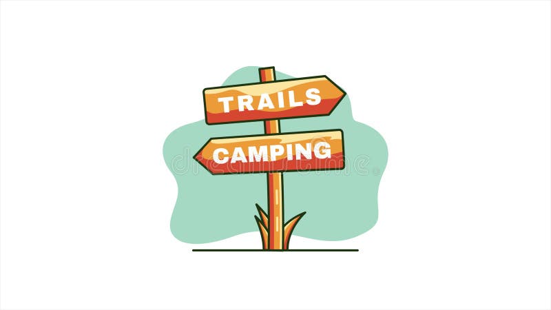 Adventure Road Sign Icon Animation Design Stock Footage - Video of ...