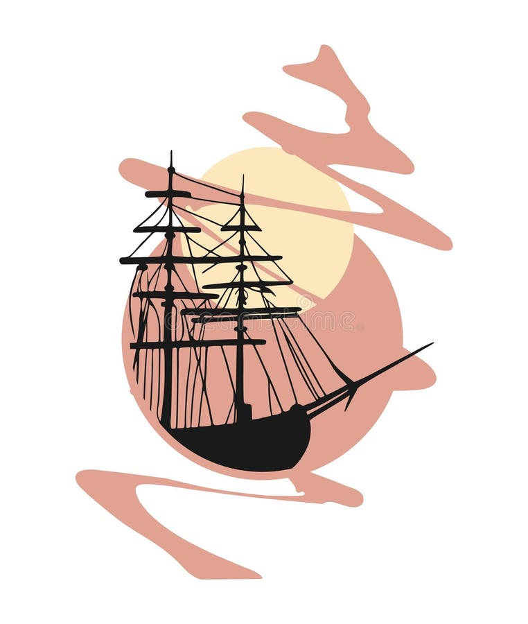 Adventure ship design stock vector. Illustration of journey - 325984263