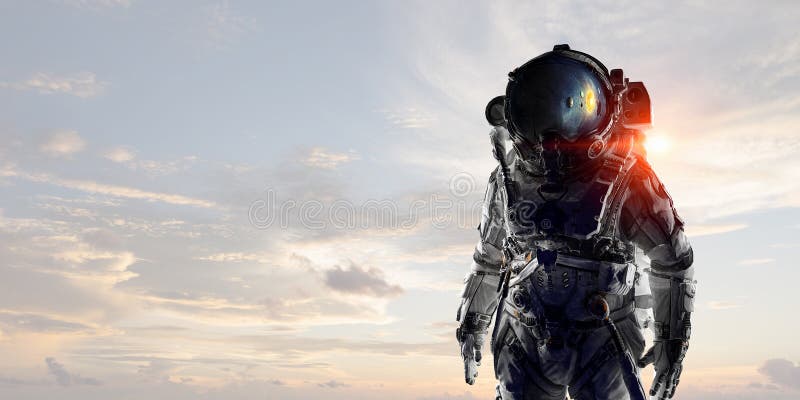 Adventure of Spaceman. Mixed Media Stock Photo - Image of astronaut ...