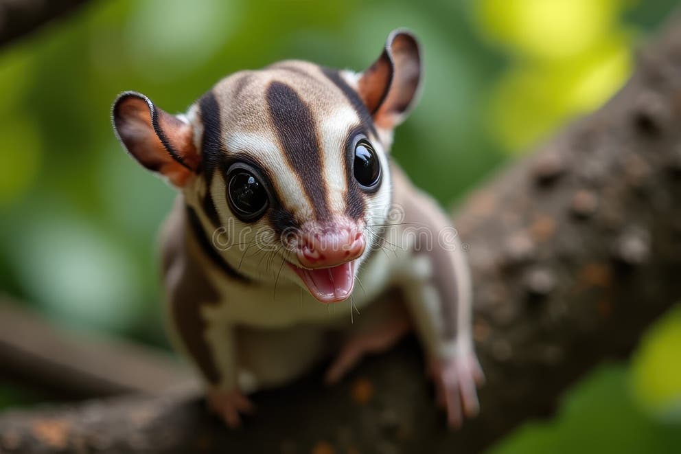 Adventure of Sugar Gliders stock illustration. Illustration of outdoor ...