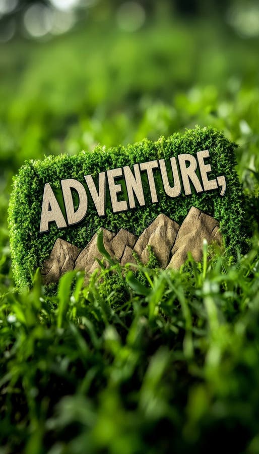 Adventure, text design stock vector. Illustration of motivational ...