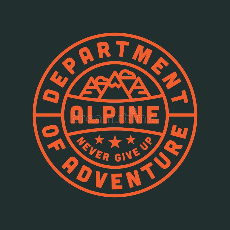 Adventure Theme Logo Design, Alpine, Typography Design for T-shirt ...