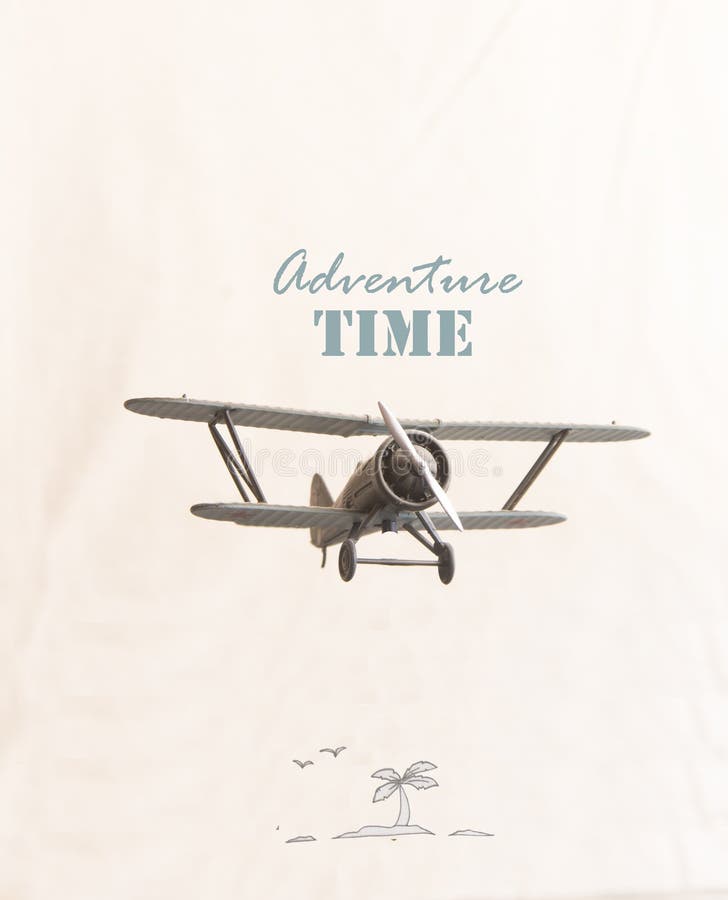 Adventure Time idea stock image. Image of plane, traveling - 81159029