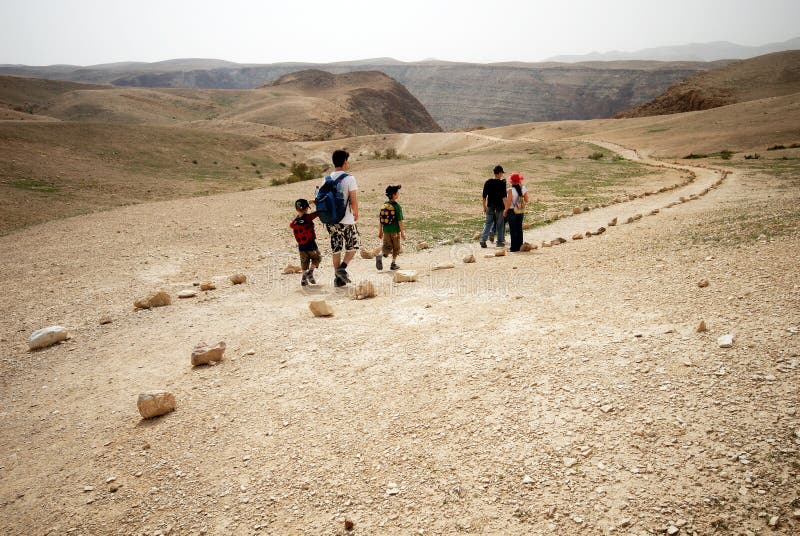 Adventure Trail in the Desert Stock Image - Image of travel, future ...