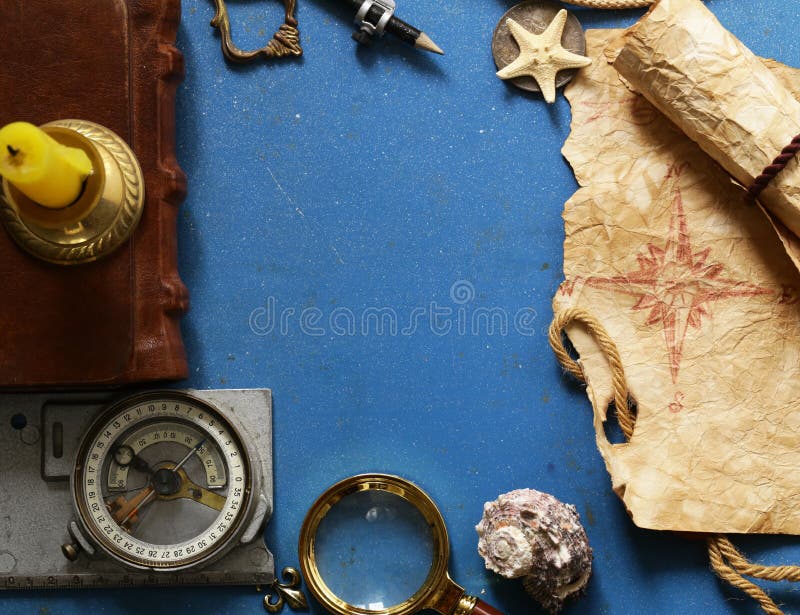 Adventure and Treasure Hunt Stock Photo - Image of treasure, retro ...