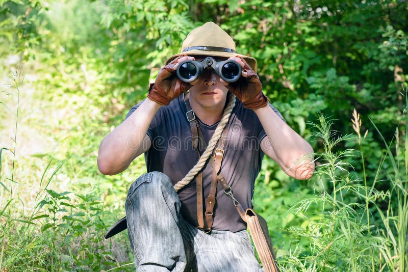 Adventurer stock photo. Image of nature, hand, jungle - 186874214