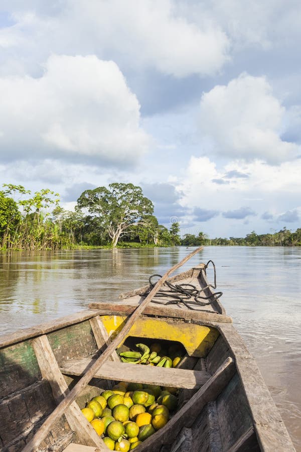 Adventures on boat. Peru stock image. Image of canoe - 67788163