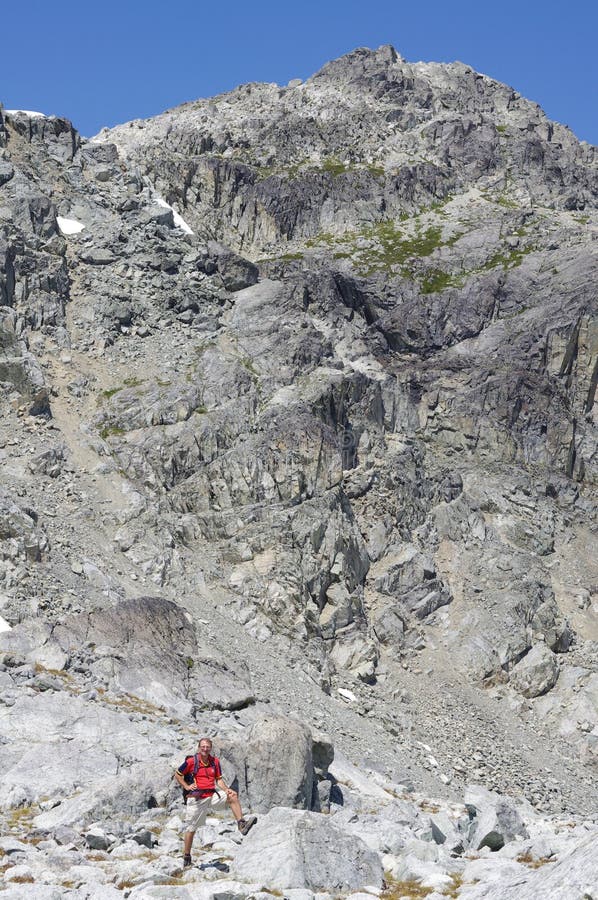 Adventures hiker stock photo. Image of mountains, excitement - 45968390