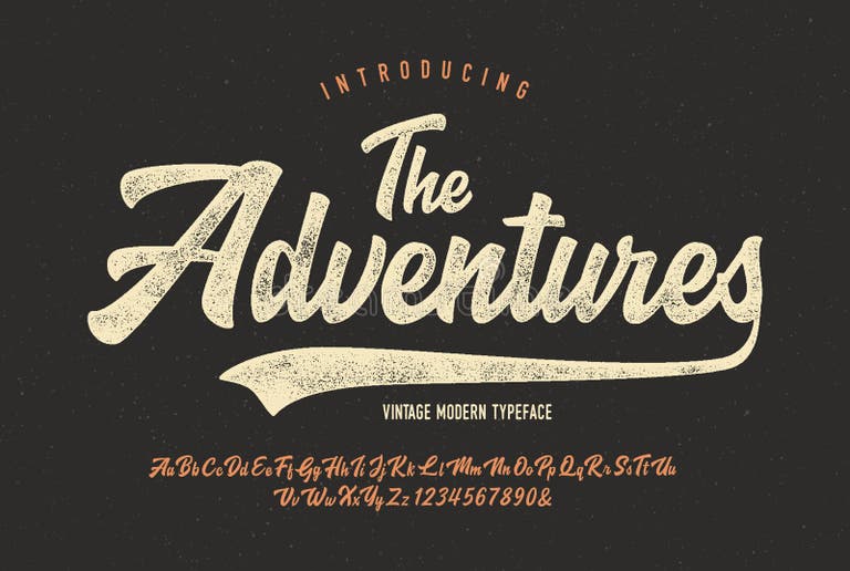 Retro Script Baseball Font Stock Illustrations – 196 Retro Script ...