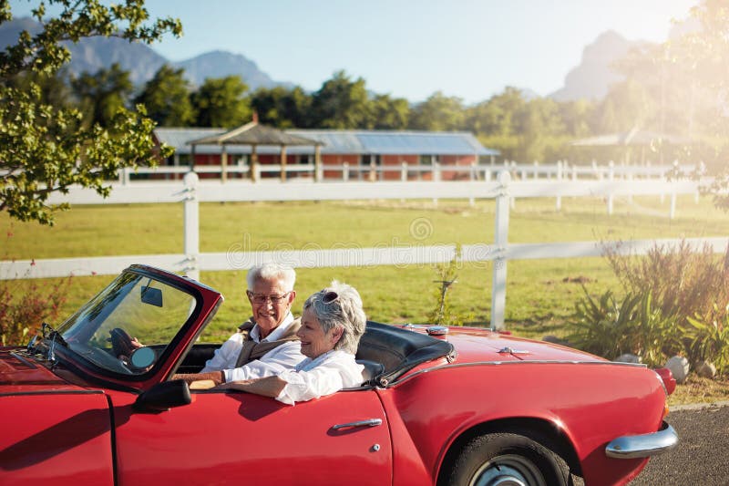 The Adventures Will Never Stop. a Senior Couple Going on a Road Trip. Stock Photo - Image of ...