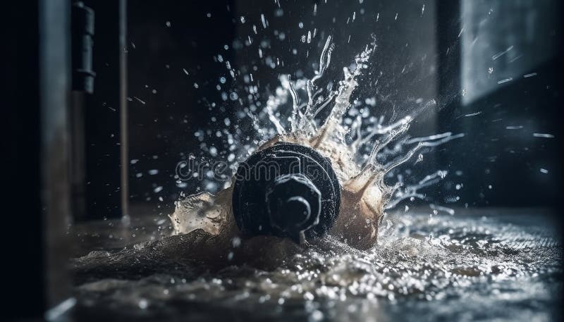 Adventurous Athletes Splash through Dark Waves, Determined for ...